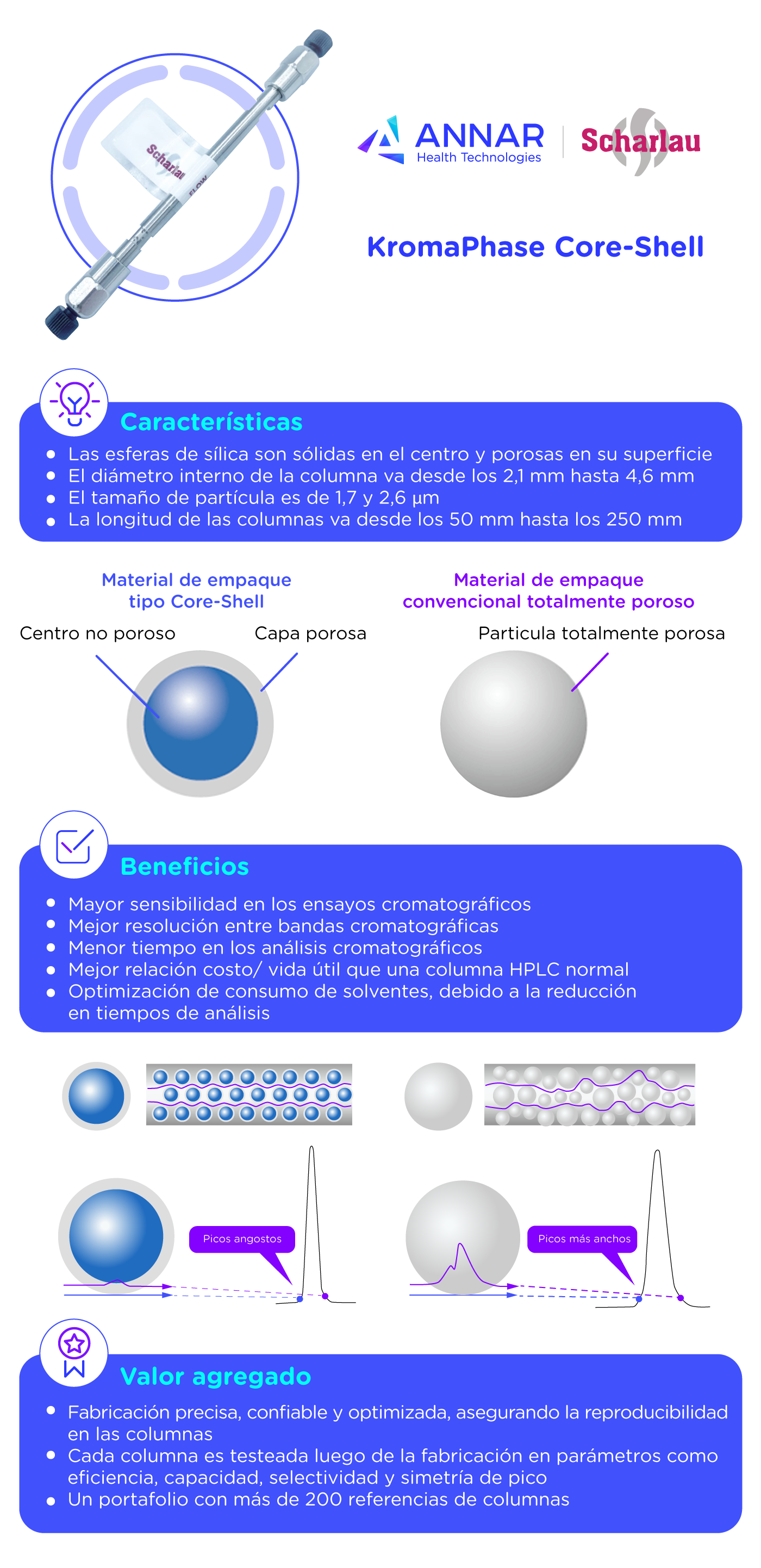 La Cromatografía Líquida de Alta Eficiencia (HPLC) y las Columnas tipo ...